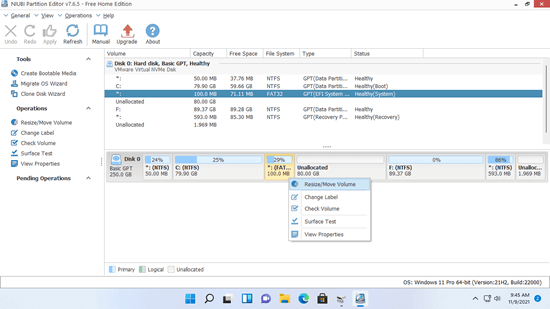 Free tool to move Recovery/EFI partition in Windows 11/10 Free tool to move Recovery/EFI partition in Windows 11/10
