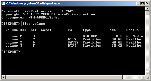 Diskpart command to extend volume Windows Server 2008 R2 Diskpart command to extend volume Windows Server 2008 R2