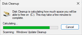 Disk Cleanup on Windows Server 2025 to clean C drive