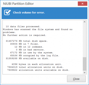 How to check partition with NIUBI Partition Editor?