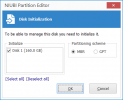 How to initialize disk with NIUBI Partition Editor?