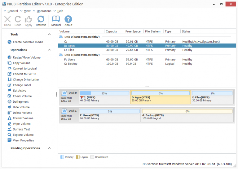 How to resize volume and move partition with NIUBI Partition Editor?