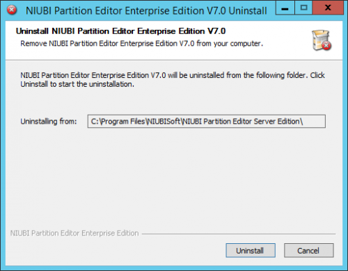 How to uninstall NIUBI Partition Editor?