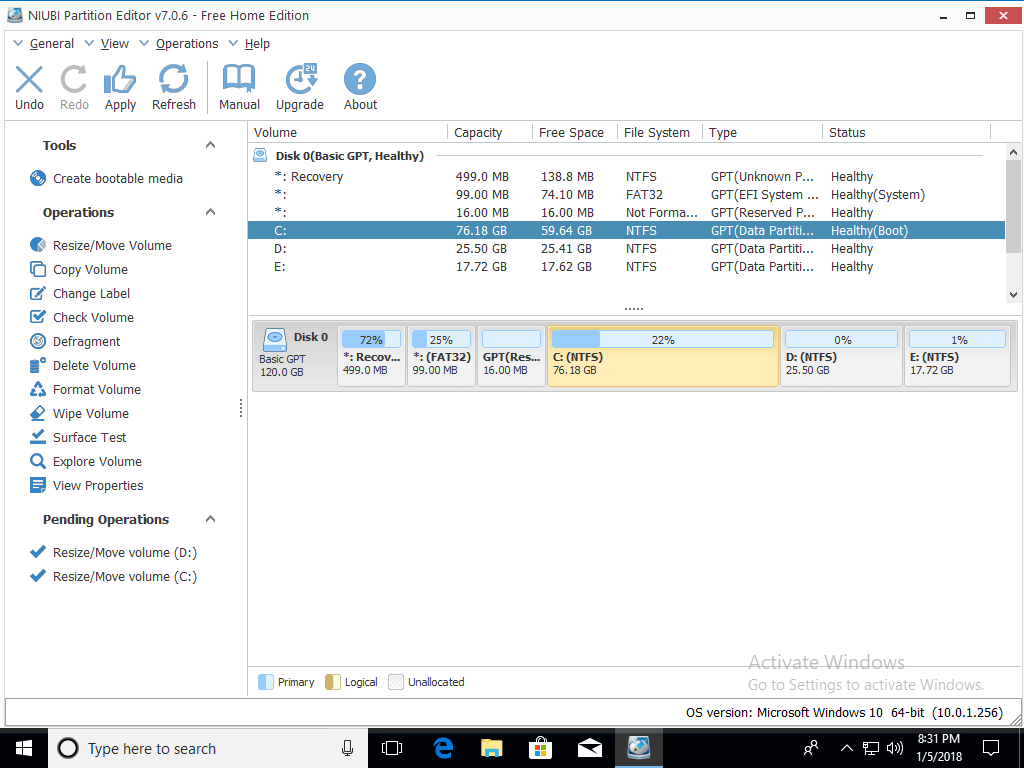 How To Merge Unallocated Space In Windows 10 64 Bit