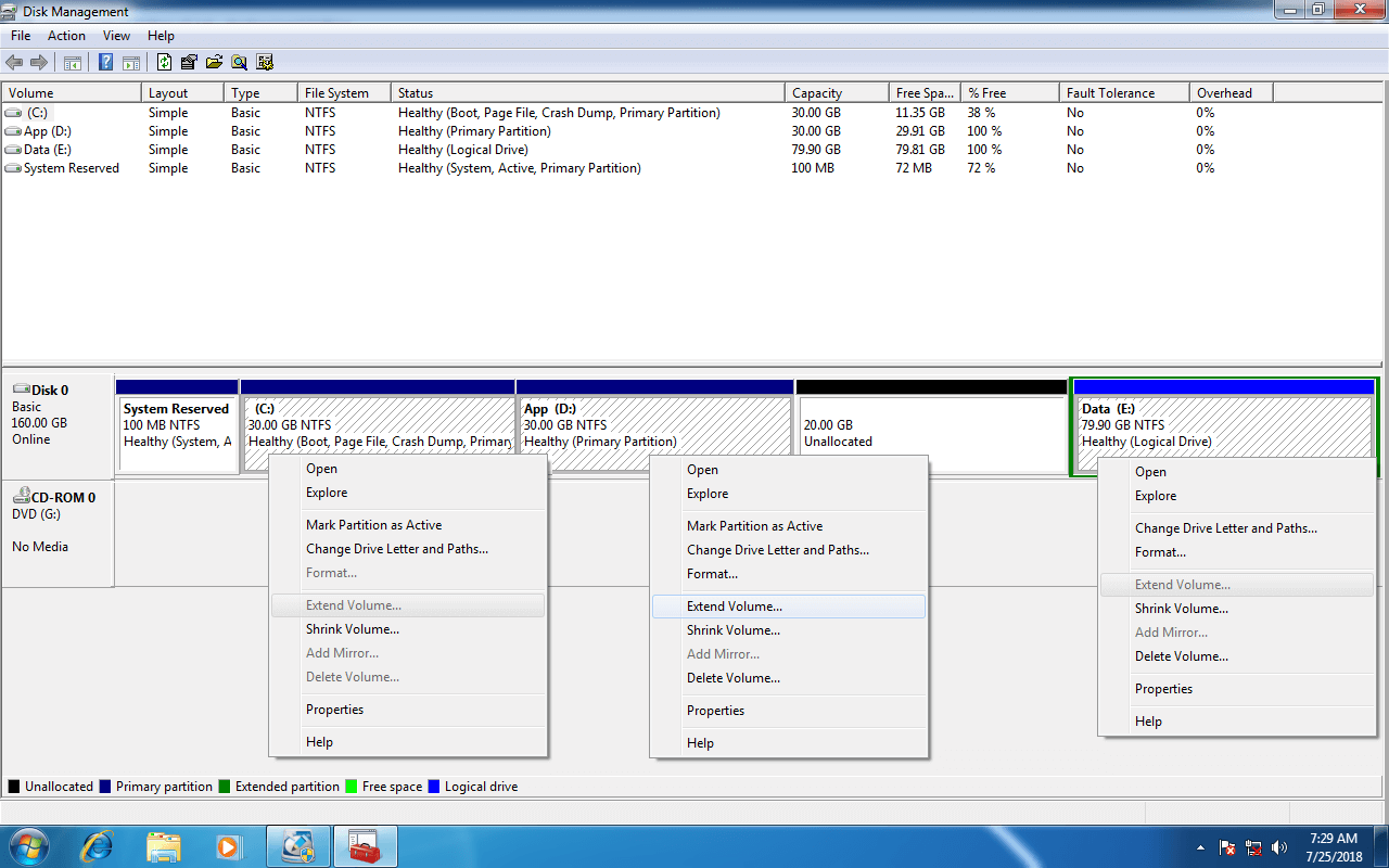Guide To Extend C Drive With Unallocated Space In Windows 7