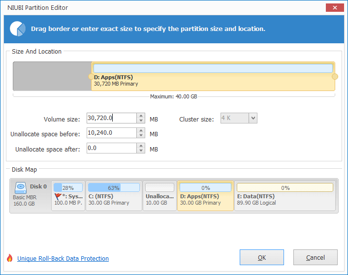 Drag To Extend System C Drive In Windows 7 32 And 64 Bit