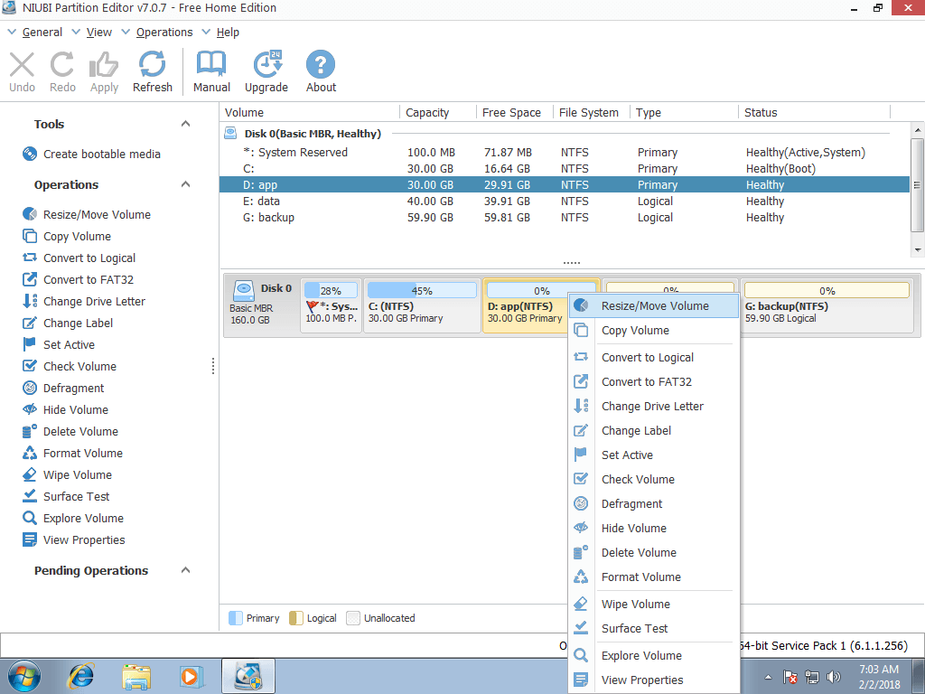 Easily Resize Windows 7 Partition With Free Partition Manager