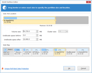 How to move partition with NIUBI Partition Editor?