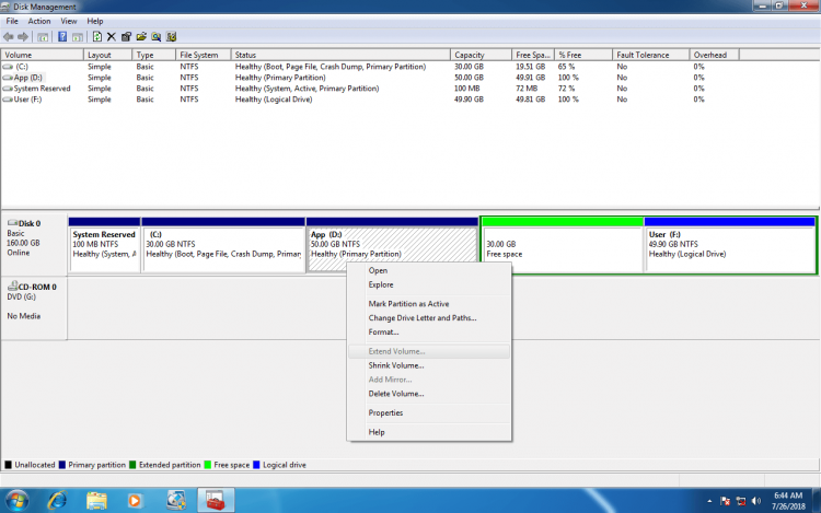 Detailed steps to Merge Partitions in Windows 7 (32 & 64 bit) Detailed steps to Merge Partitions in Windows 7 (32 & 64 bit)