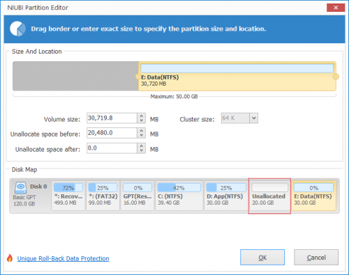 How to split partition with NIUBI Partition Editor?