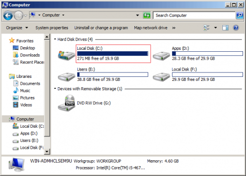 2step To Fix Windows Server 2008 R2 Low Disk Space Issue 7519