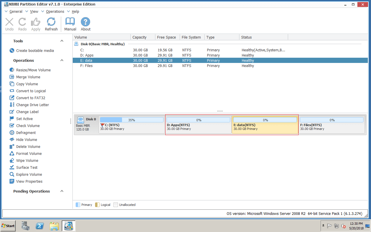 Merge Partitions And Unallocated Space In Windows Server 2008