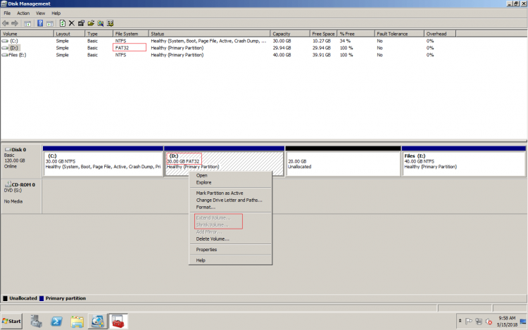 Windows Server 2008 Resize Disk Partition Without Data Loss