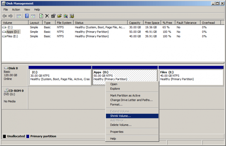 Shrink Hard Drive With Windows Server 2008 Shrink Volume shrink-hard-drive-with-windows-server-2008-shrink-volume