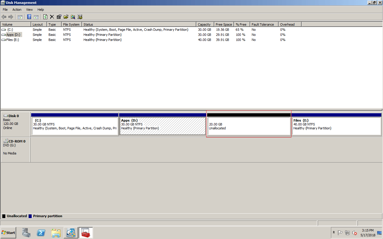Shrink partition volume on Windows Server 2008 beyond limit. Shrink partition volume on Windows Server 2008 beyond limit.