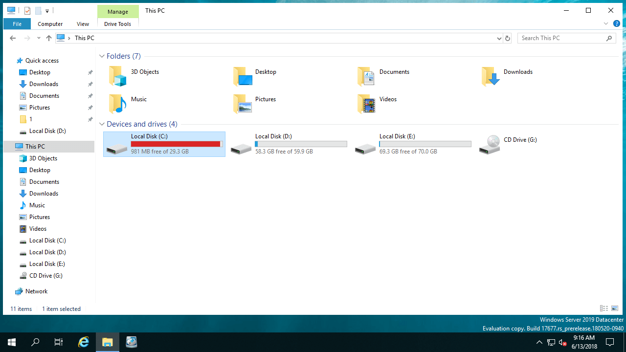 C Drive Is Full Or Running Out Of Space On Windows Server 2019