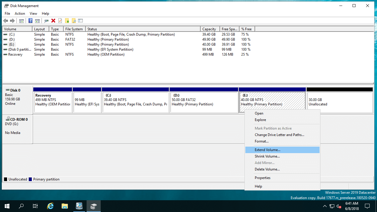 How to combine/merge partitions in Windows Server 2019? How to combine/merge partitions in Windows Server 2019?