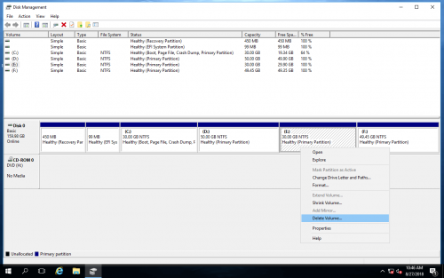 Extend hard drive on Windows Server 2016 without data loss.