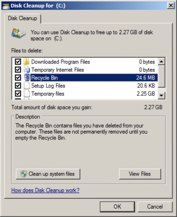 2step to fix Windows Server 2008 R2 low disk space issue.