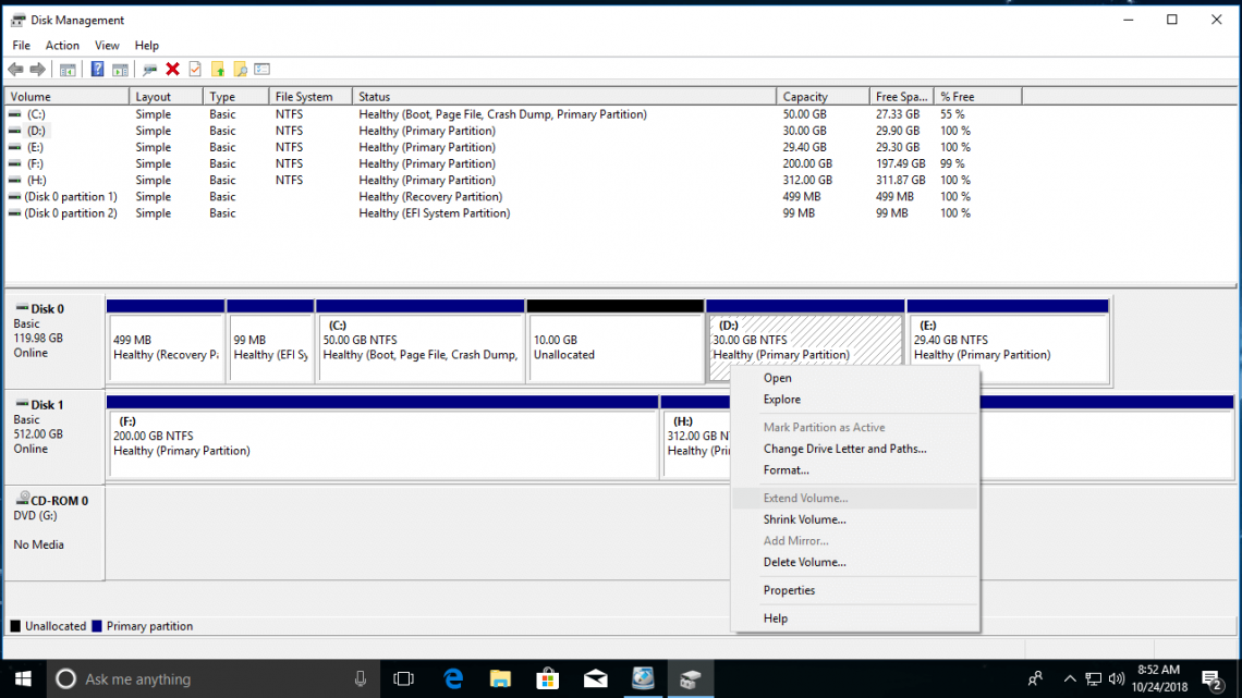 How to extend drive D volume partition on Windows PC & Server?